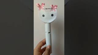 New jeans lightstick ✨want a tutorial then comment #diy #newjeans #paper #craft