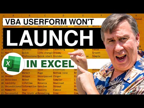 Learn Excel 2010 – “Why Won’t My Userform Launch?”: Podcast #1598 | Learn Excel from MrExcel