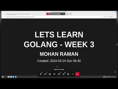 Lets Learn GoLang | Tamil | Week 3 – கணியம்