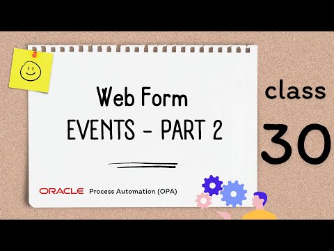 OPA 30, Event for Web Form table column in Oracle Process Automation, OPA, web form check value ...