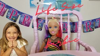 Barbie Doll Unboxing (Life Size: 28 Inches)
