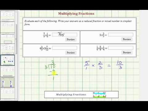Ex: Multiplying Fractions Review (Mixed) | Math Help from Arithmetic through Calculus and beyond