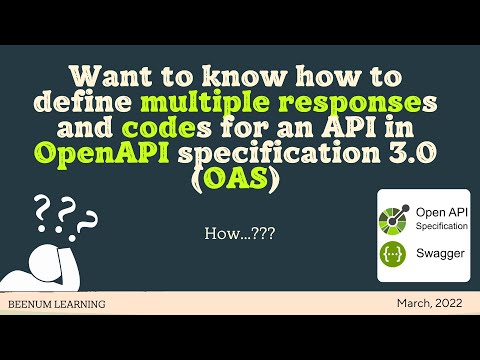 How to define multiple responses and response codes for an API in Open API specification 3.0 ...
