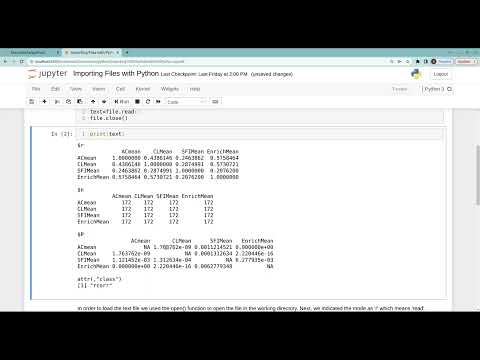 Importing Files with Python VIDEO | educational research techniques