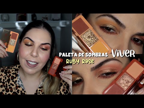 Usei as paletas de sombras Viver da Ruby Rose – Blog Daniela Castro