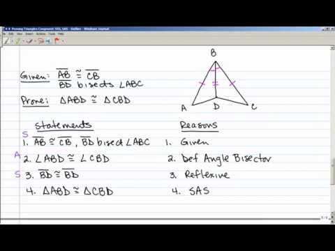 Proving Triangles Congruent with SSS and SAS – Easy Peasy All-in-One ...