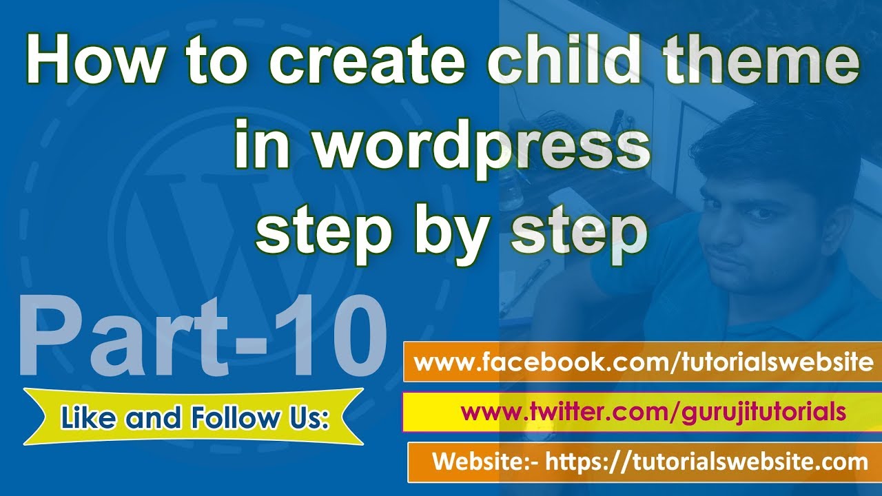 How to create wordpress child theme step by step | Part-10 | tutorialswebsite
