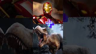 Avengers and Justice League + Dinosaur #shorts #marvel #dc #jurassic world