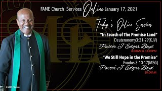 “In Search of the Promised Land” Pastor "J" Edgar Boyd
