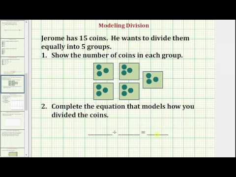 Create an Model For Division Using Groups (Common Core 3/4 Math Ex 12 ...