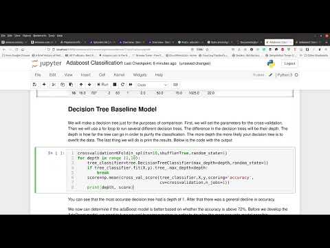 AdaBoost Classification with Python VIDEO | educational research techniques