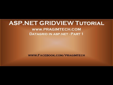 ASP.NET GridView Tutorial (61 VIDEOS TUTORIALS) - TutorialsHacky