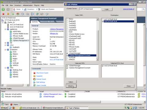 PowerCLI: Fast vMotion script with GUI – ICT-Freak.nl