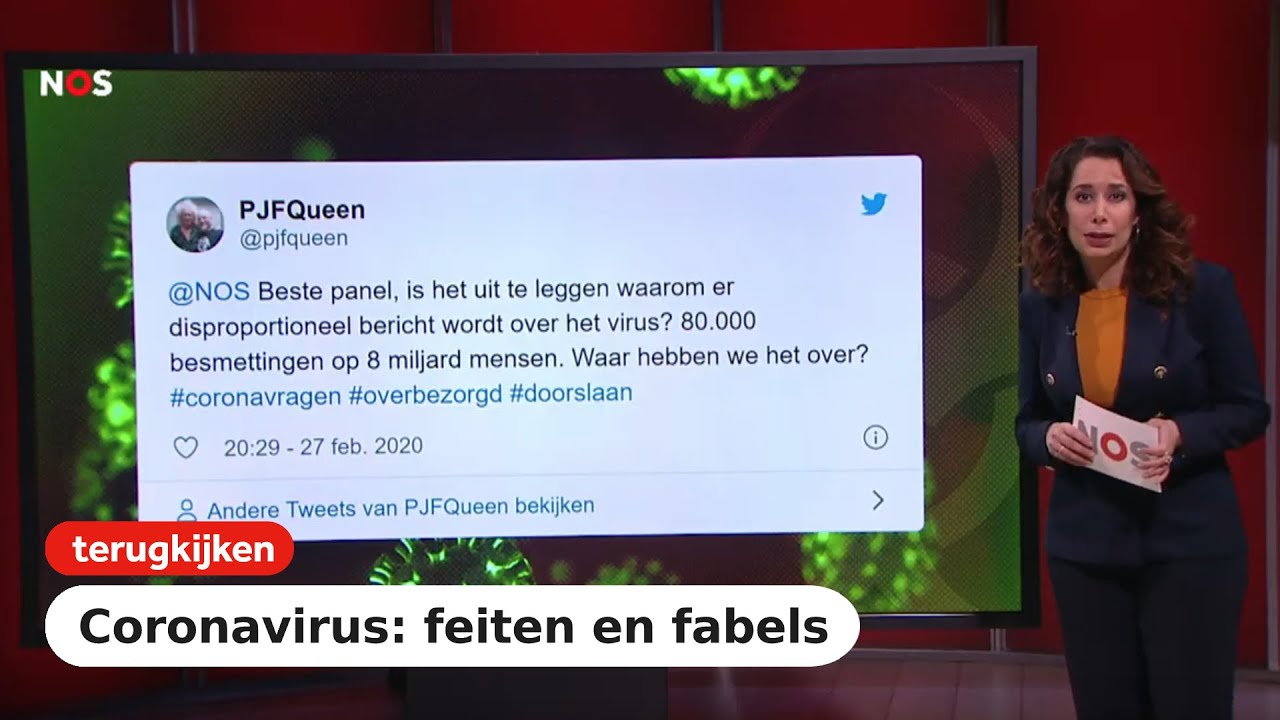 Extra NOS-uitzending NPO1 over coronavirus