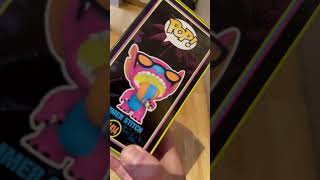 Summer Stitch 1414 Funko Pop, black light edition, brand new in box close up #funkopop #disney