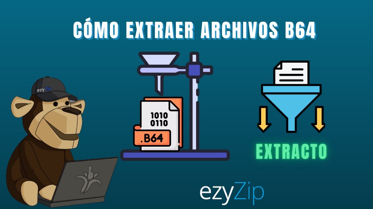 Extraer archivos B64 en línea (¡No se requiere registro!) - ezyZip