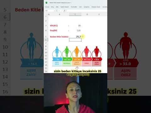 Beden Kitle İndeksi Nasıl Hesaplanır? #excel – Emral ile Excel