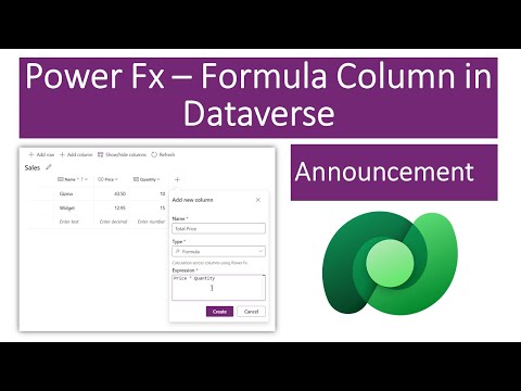 Announcement – Power Fx – Formula Column in Dataverse #Shorts – Power Platform Trainings