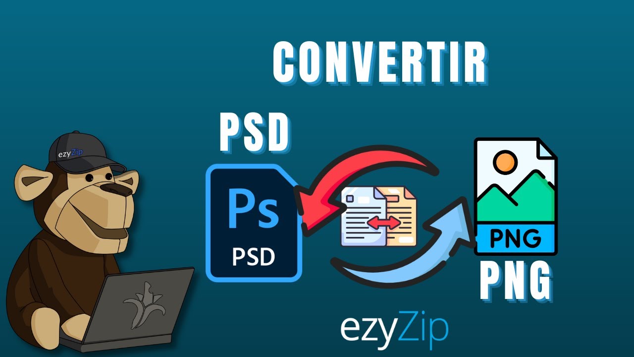 Convierte PSD a PNG en línea (¡Rápido!) - ezyZip