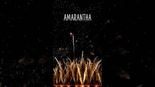 BON ANNIVERSAIRE AMARANTHA !