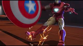 Is all about training - Iron Man and Captain America Heroes United 2014