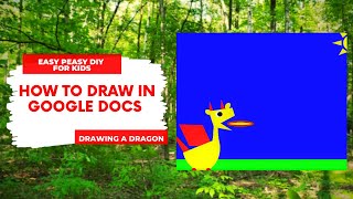 How To Draw A Dragon| Drawing with shapes in Google Docs