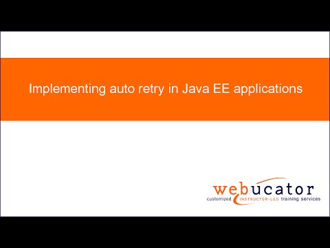 Video Blog: Automated Retry In Java EE applications | Head in the clouds