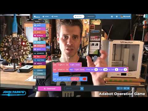MakeCode Minute: Light Meter @adafruit @johnedgarpark #adafruit @MSMakeCode@adafruit #adafruit ...