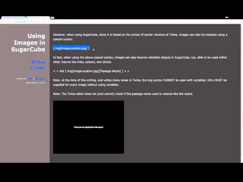 #TwineTuesday: Twine 2: Using Images in SugarCube – Digital Ephemera