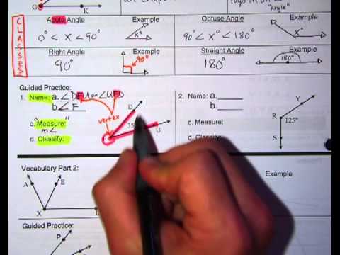 Lesson 1.06 Measure and Classify Angles | Ms. Nolan's Geometry Class