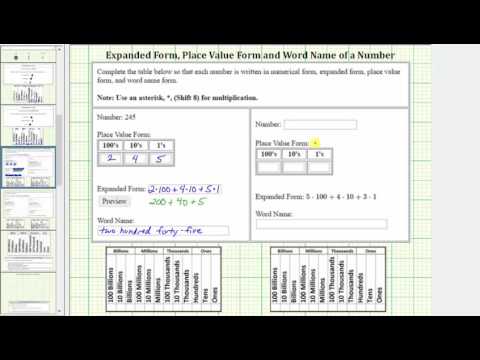 Place Value, Expanded Form and Name Whole Numbers (Hundreds) | Math ...
