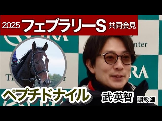 【動画】昨年覇者ペプチドナイルの武英調教師「調整は思い通りに来ている」…フェブラリーS共同会見 - UMATOKU | 馬トク