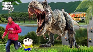Franklin & Shinchan Found Jurassic World In GTA 5 ???? | CMD Gaming