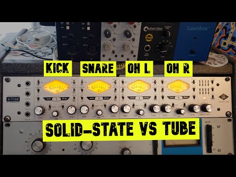 Universal Audio 4-710d Preamp DEMO: Tube VS Solid State + 1176 Style Compression (DRUMS)