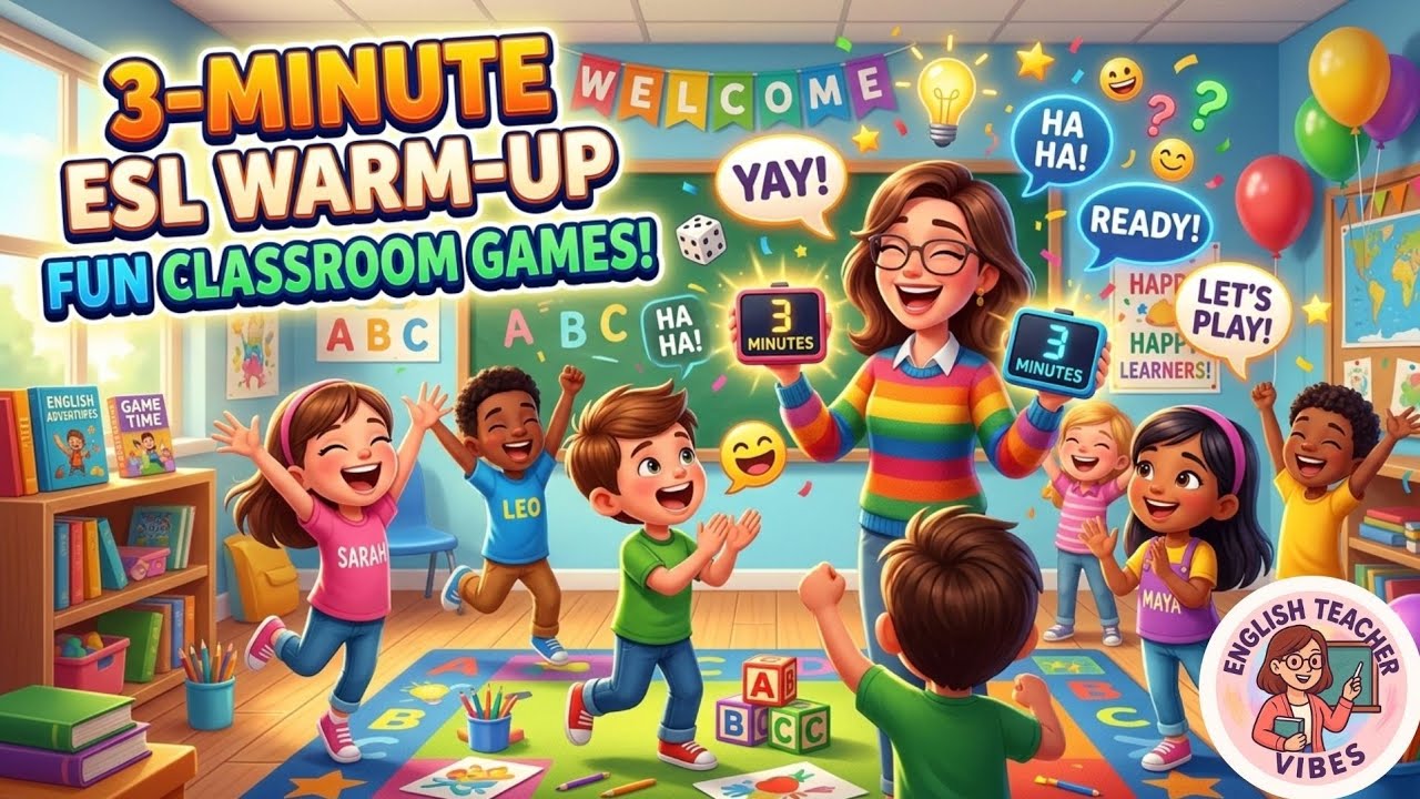 Fun 3-Minute ESL Warm-Up Games Students LOVE! | Easy Classroom Activities