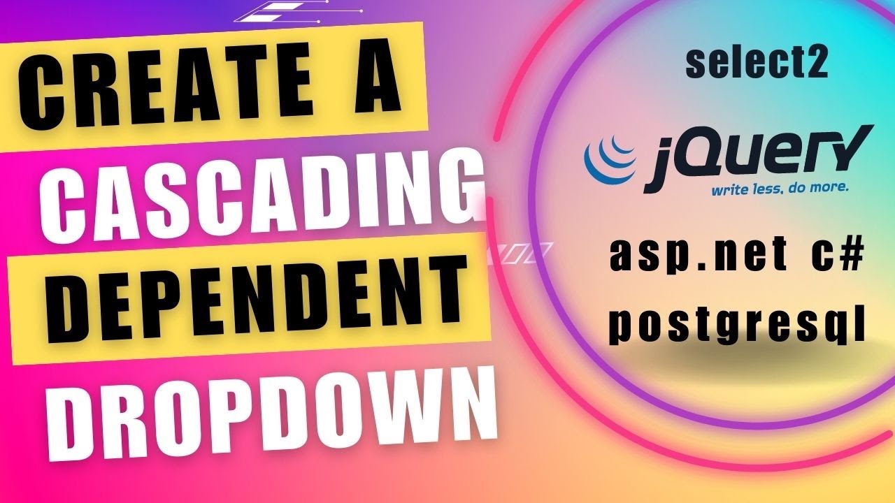 asp.net dropdown list cascading dependent select2 jquery