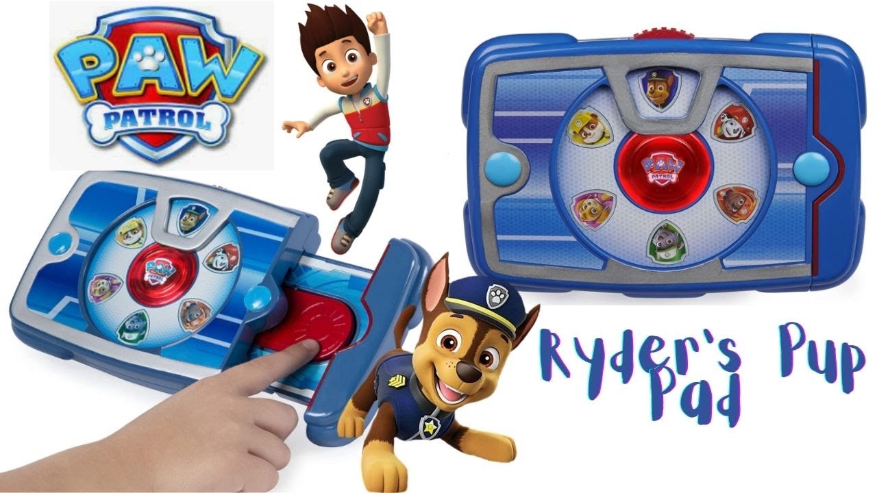 PAW Patrol, Ryder’s Interactive Pup Pad with 18 Sounds and Phrases, for Kids Aged 3+