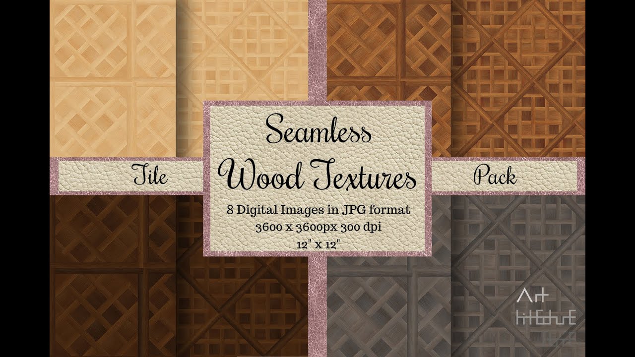 Seamless Wood Textures - Tile Pack - Seamless Patterns - Digital Papers - Printable Scrapbook