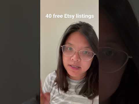 Before you start your Etsy store use this code for 40 free listings