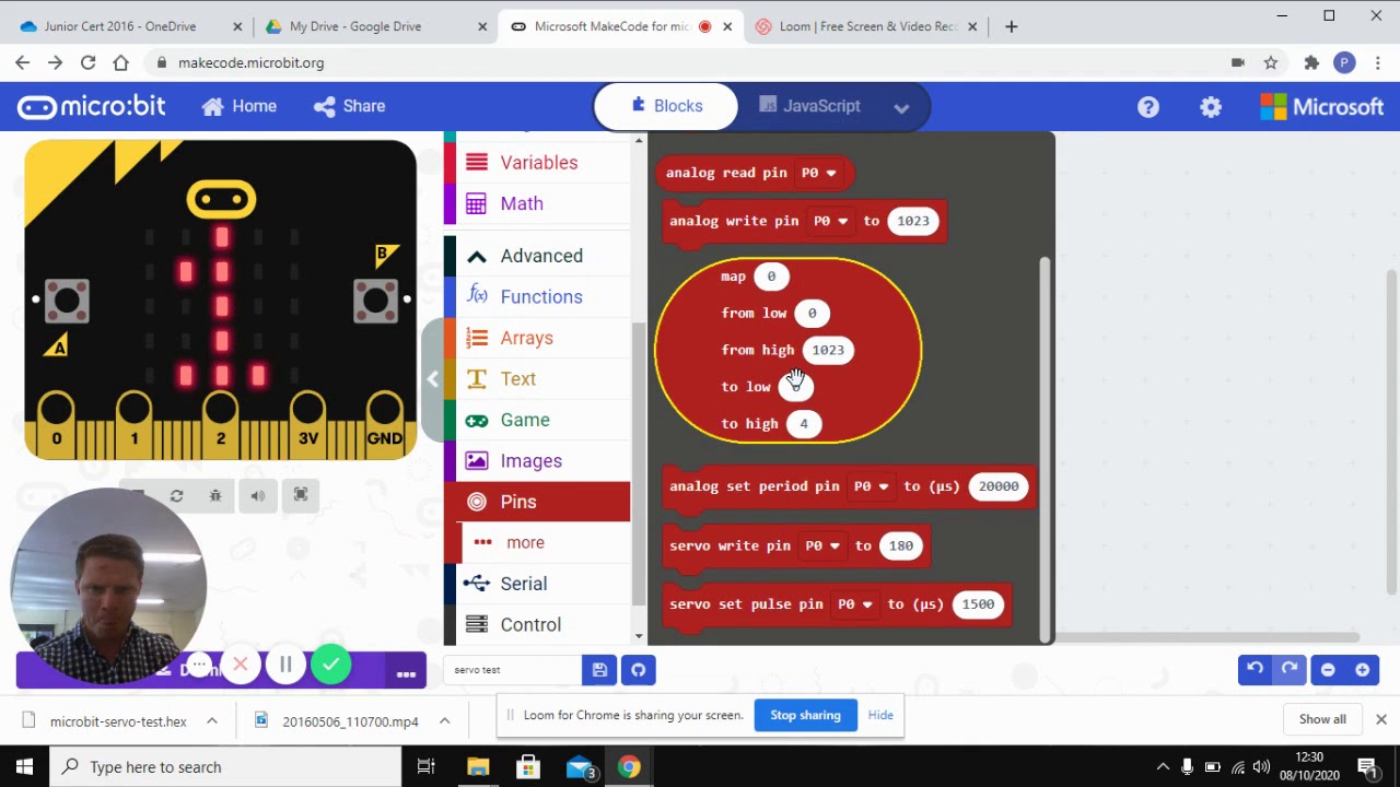 Microbit Tutorial 3 - operating a servo motor