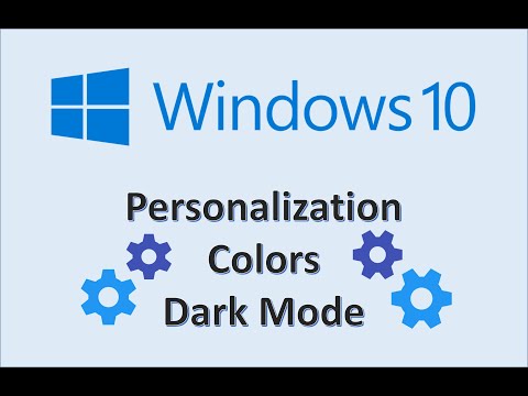 Windows 10 - Personalization - Colors