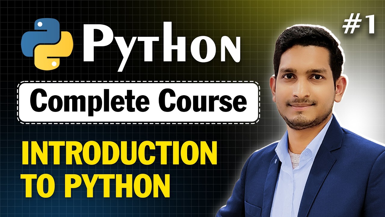 Introduction To Python | Python Complete Course | Python Tutorial