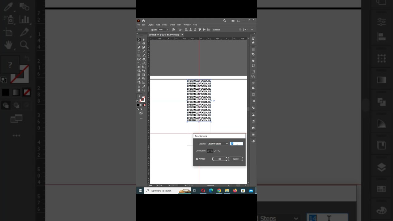 Eye-catching typography shape Illustrator Designs