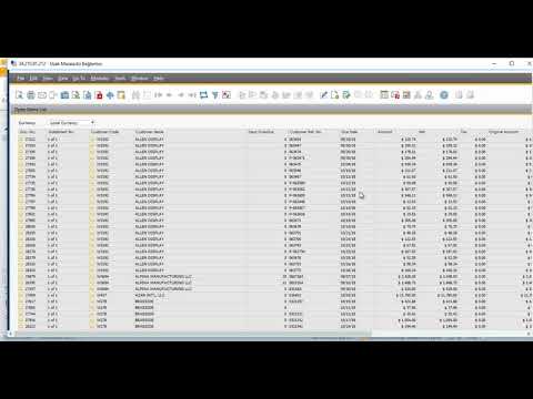 How to see all open A/R Invoices in SAP B1 for all customers