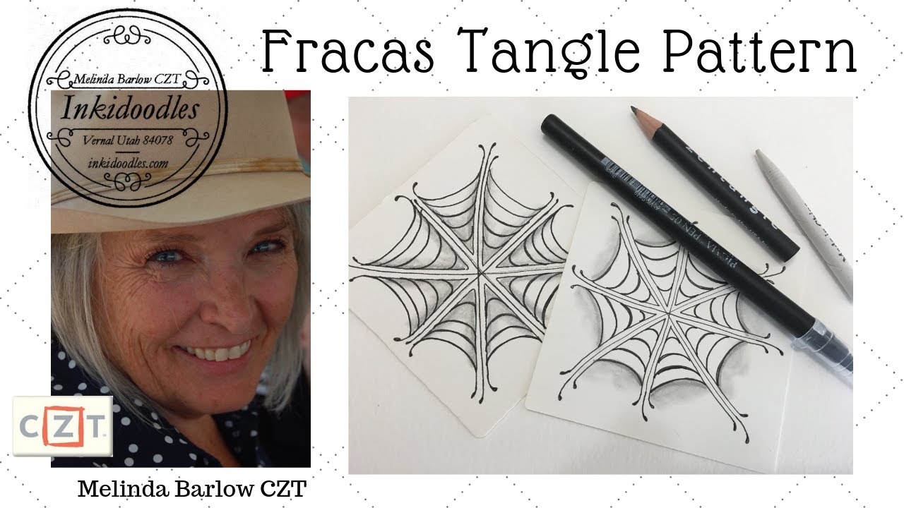 Fracas Tangle Pattern Art Lesson #438