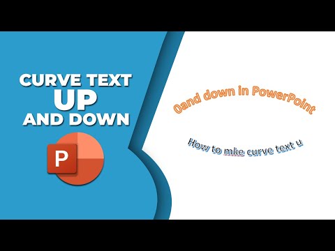 How to make curve text up and down in PowerPoint