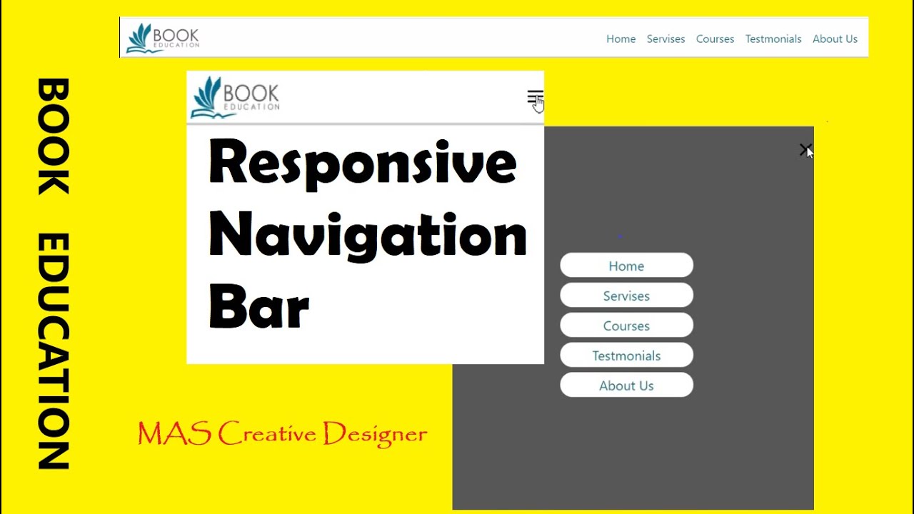 React Responsive Navigation bar using REACT JS, SASS, CSS3 | by  Developers Diary