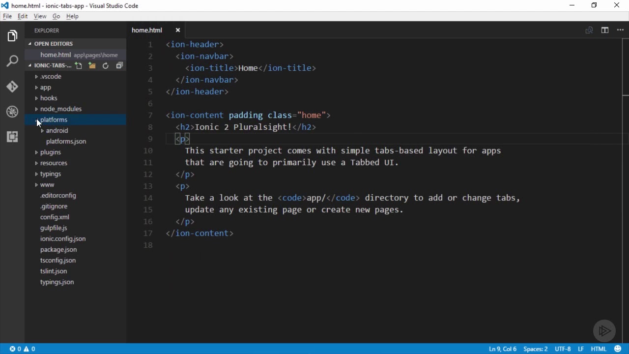 Ionic tutorials  2   9Run App with Emulator