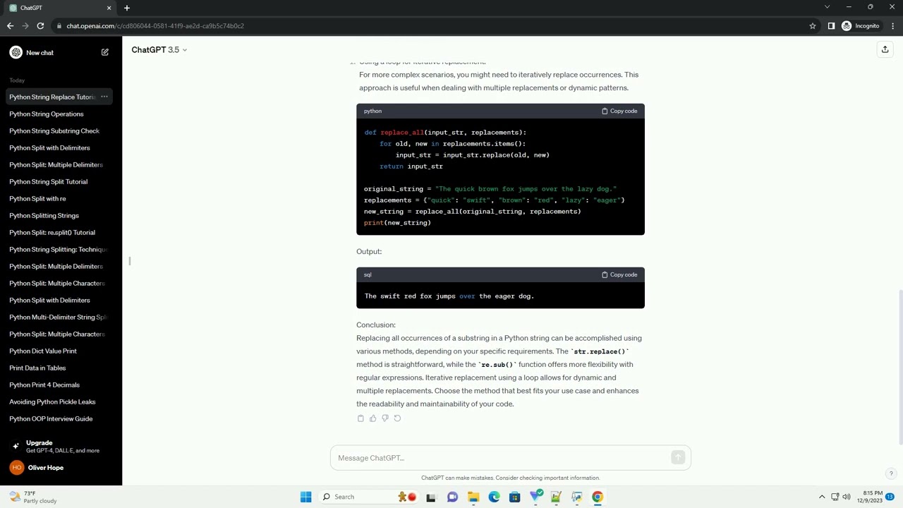 python string replace all