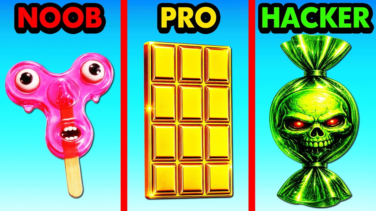 NOOB vs PRO vs HACKER CANDY